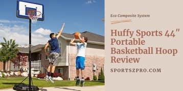 Huffy Sports Portable Basketball Hoop With 44″ Eco Composite System