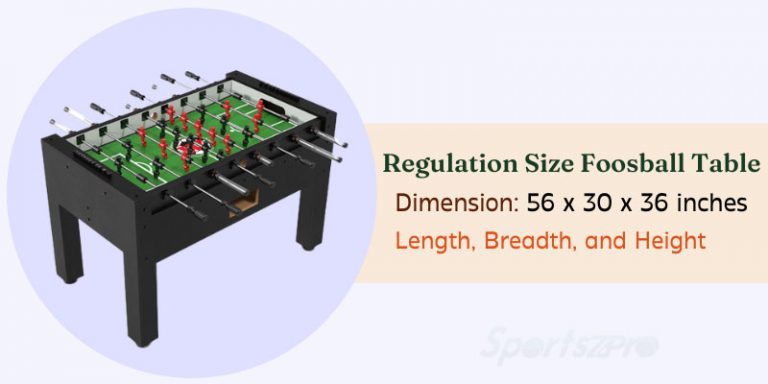 Everything About Foosball Table Sizes & Dimensions