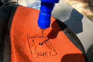 How To Inflate A Basketball With A Needle | Step By Step